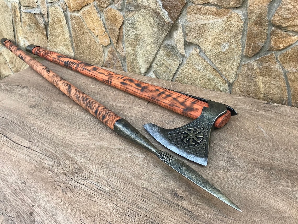 Spear viking spear viking weapon viking armor viking axe | Etsy