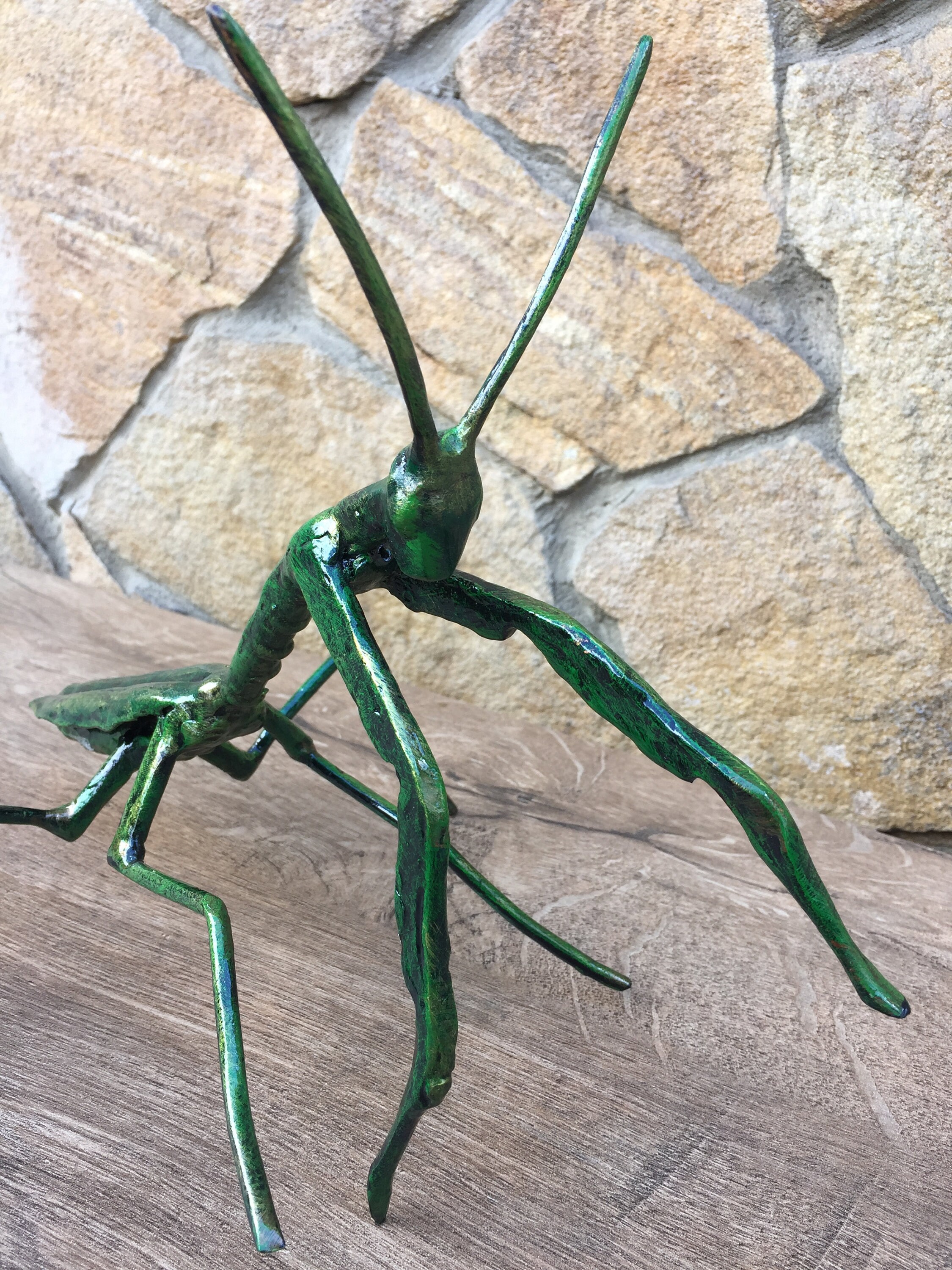 Hand forged mantis mantis figurine mantis sculpture mantis | Etsy