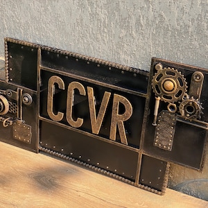 Steampunk Plaque, Steampunk Sign, Steampunk, House Number Plaque, House ...