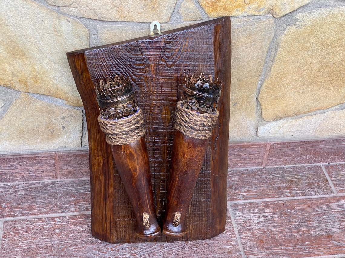 Torch Sconce Torch Lantern Wall Torch Wall Sconce Torch - Etsy