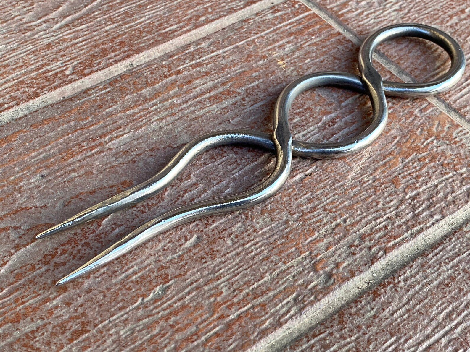 Stainless Steel Fork BBQ Fork Hand Forged Fork Viking - Etsy