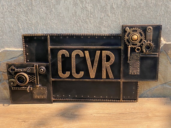 Steampunk Plaque Steampunk Sign Steampunk House Number - Etsy