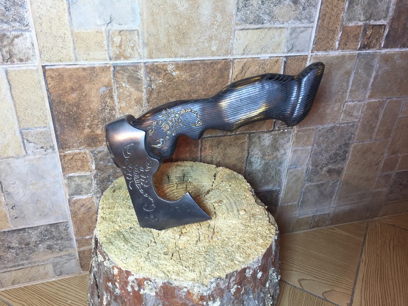 Viking axe mens gifts medieval axe tomahawk throwing axe | Etsy