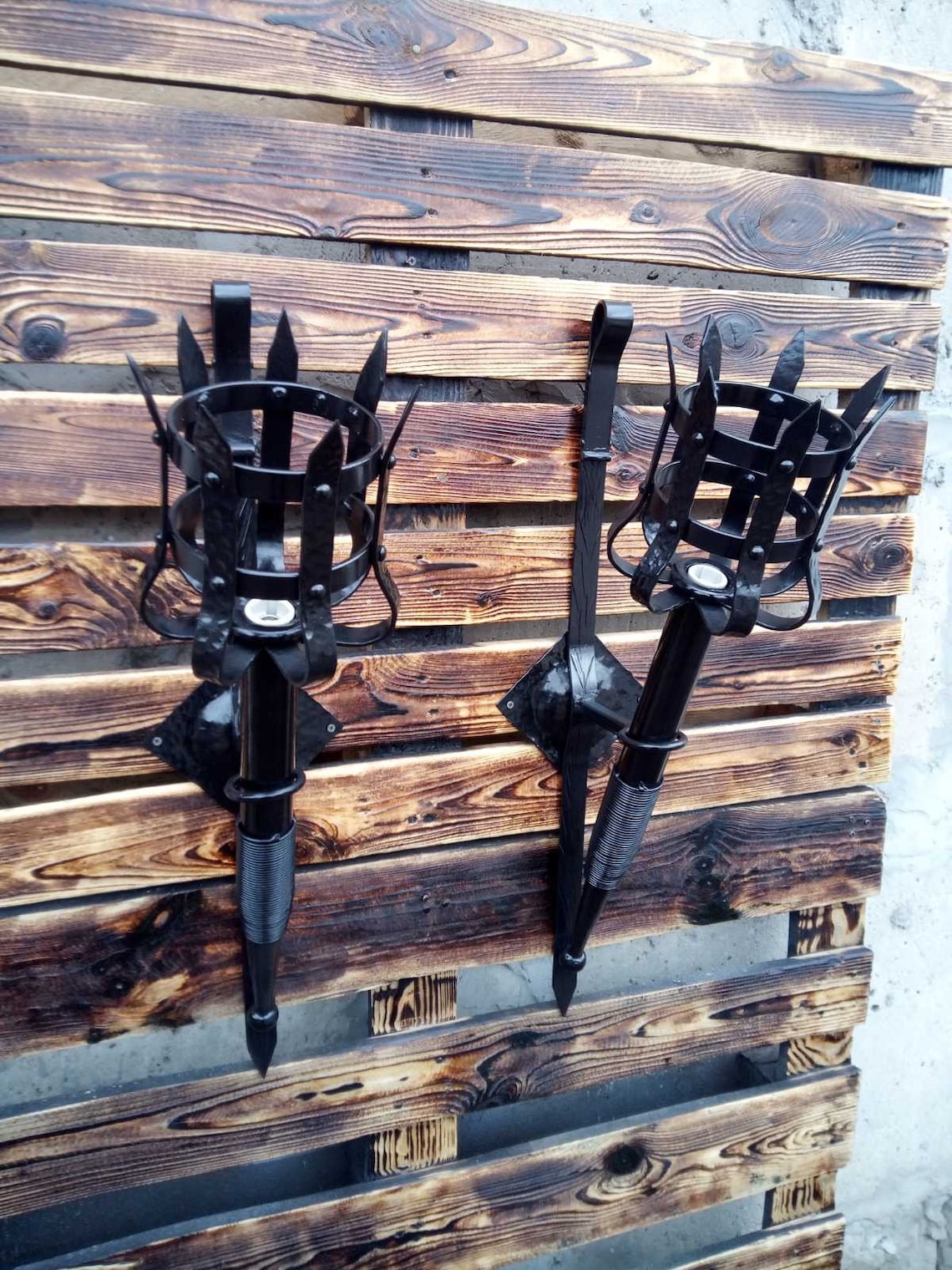 Wall sconce torch gift for dad daddy DIY graduation gift | Etsy