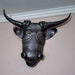Steampunk Bull Bull Hanger Hooks Sculpture Industrial - Etsy