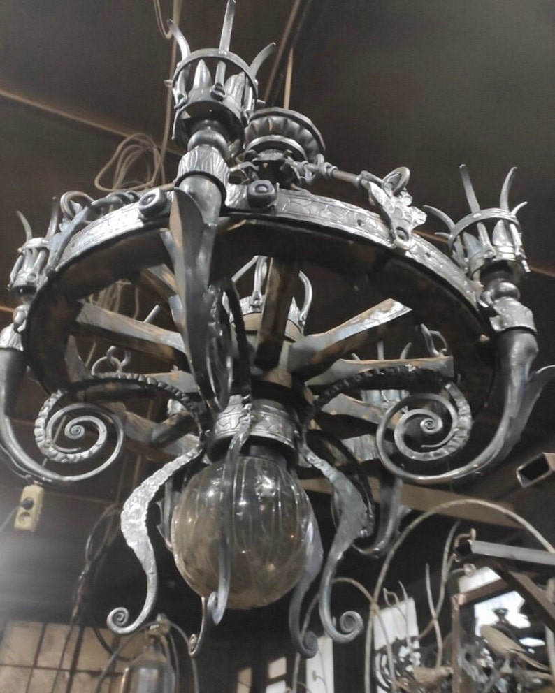 Chandelier Ceiling Lamp Medieval Sconce Castle Viking - Etsy