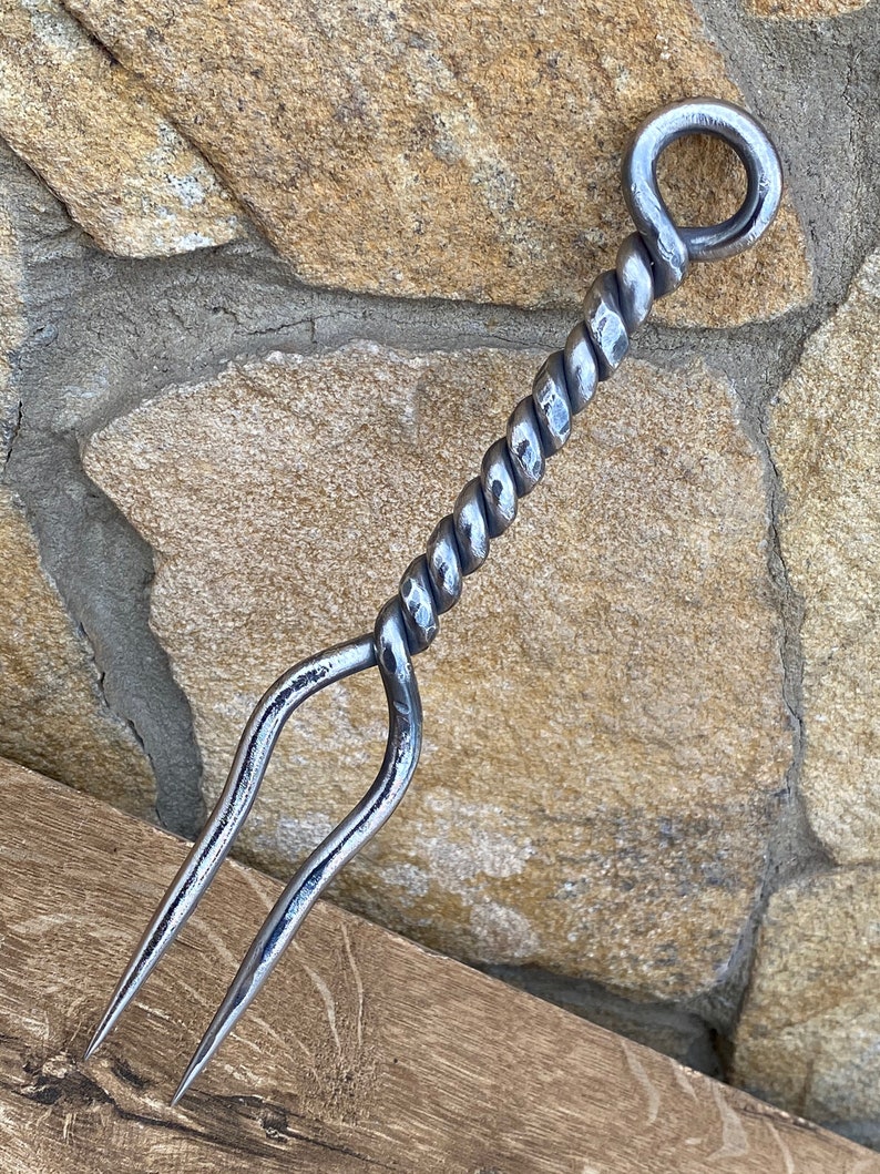 Stainless Steel BBQ Fork BBQ Fork BBQ Viking Fork Hand | Etsy
