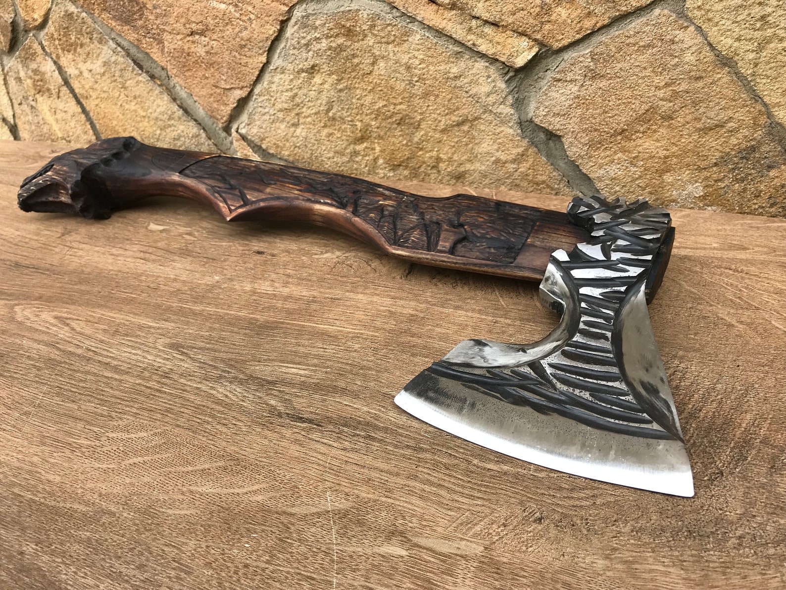 Axe Dragon Viking Axe Dragon Decor Manly Gifts Dragon | Etsy