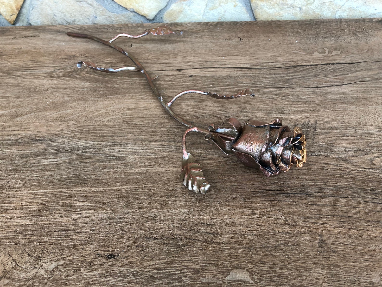 Wrought Iron Rose Hand Made Rose Metal Rose Steel Rose - Etsy