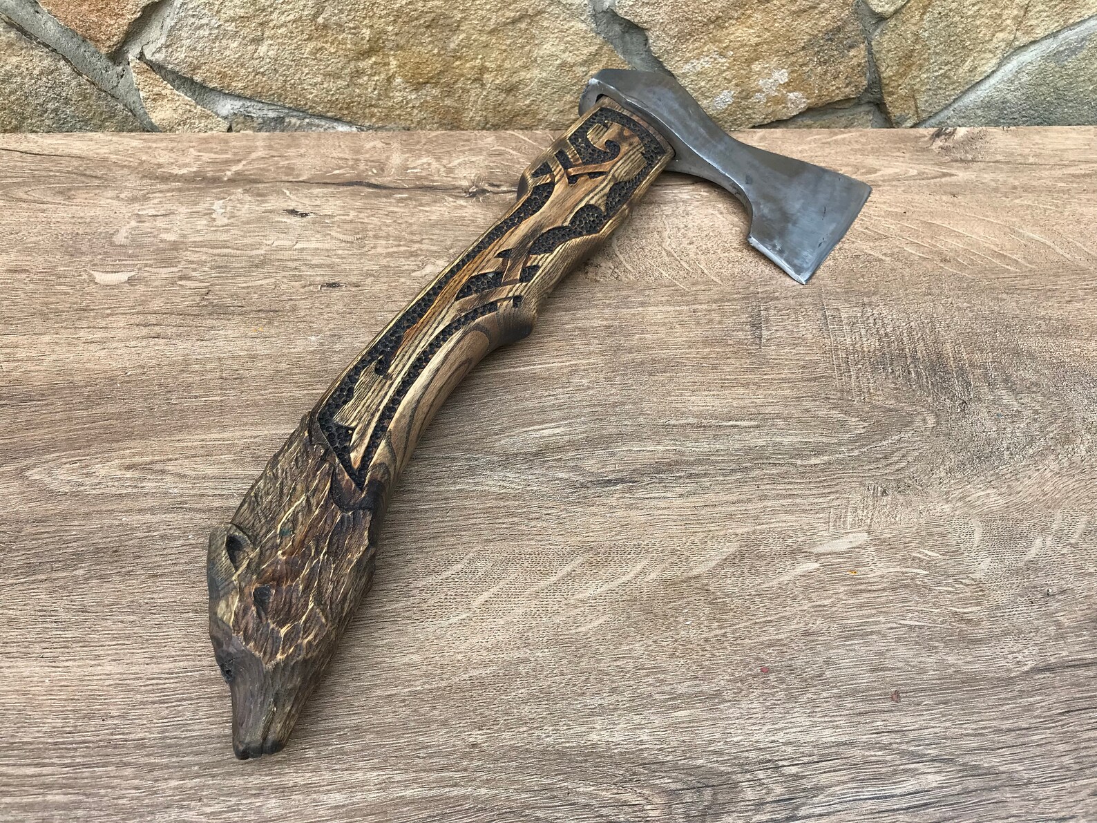 Wolf Axe Viking Axe Wolf Tomahawk Werewolf Viking | Etsy