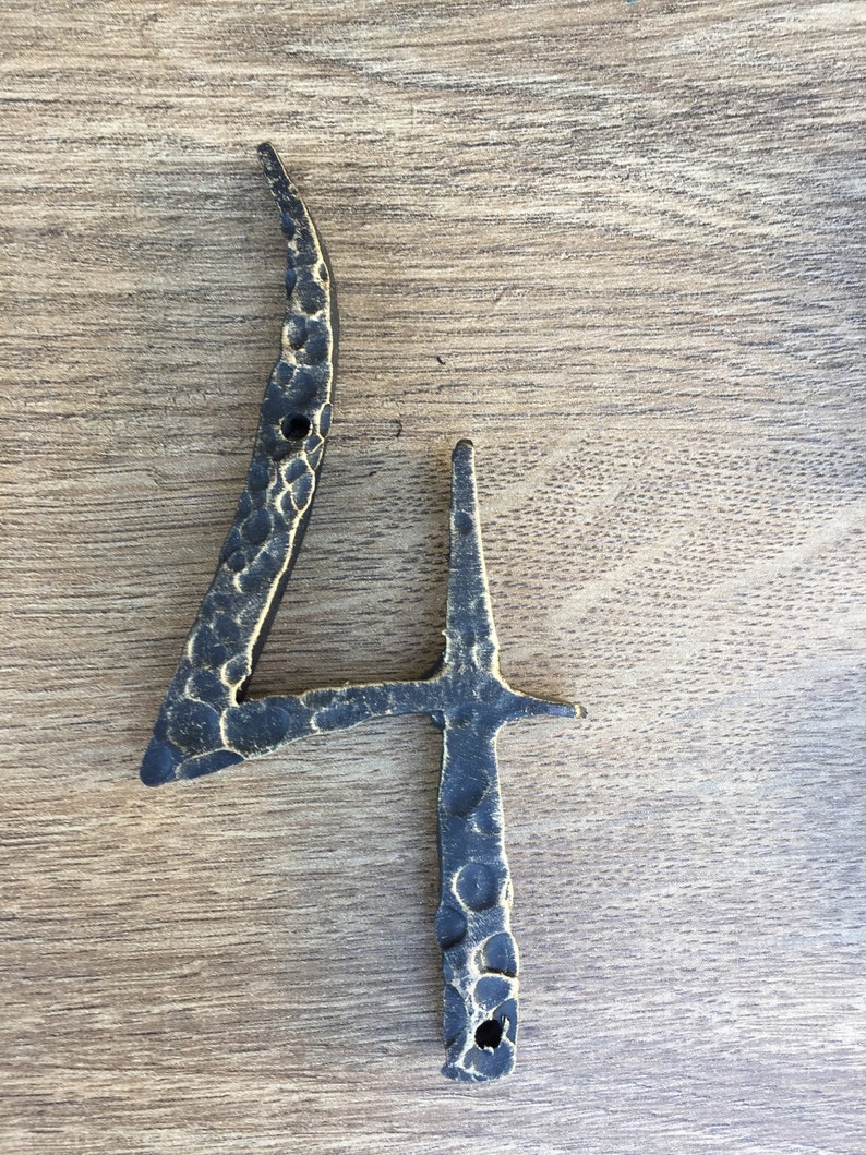 Iron Numbers Metal House Numbers Numbers and Letters - Etsy