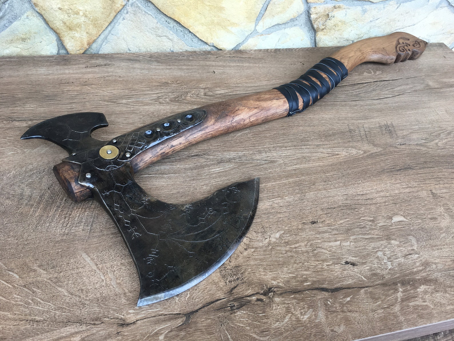 Viking Axe Cosplay Axe Cosplay Prop Replica Graduation - Etsy