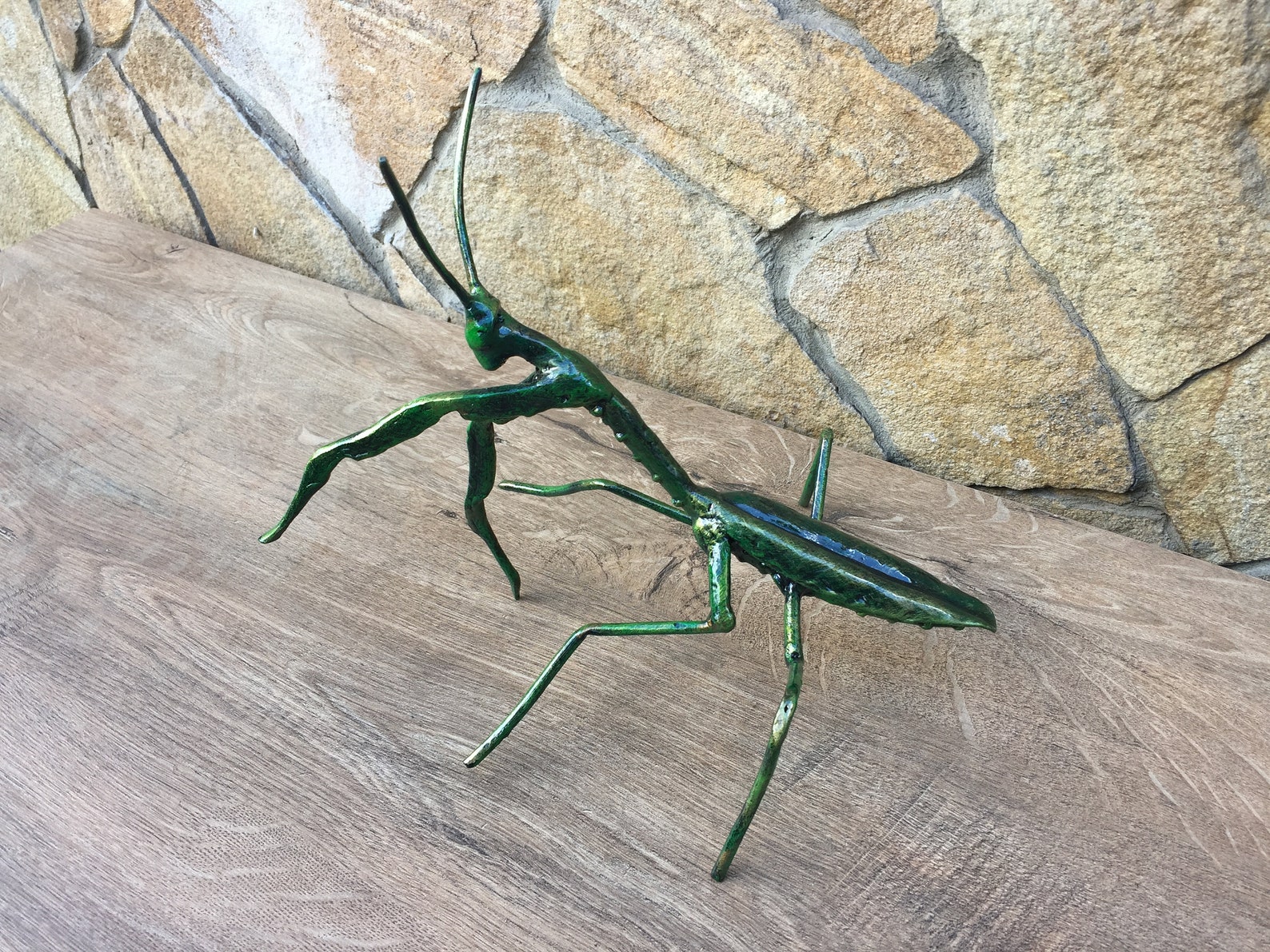 Hand Forged Mantis Mantis Figurine Mantis Sculpture Mantis - Etsy