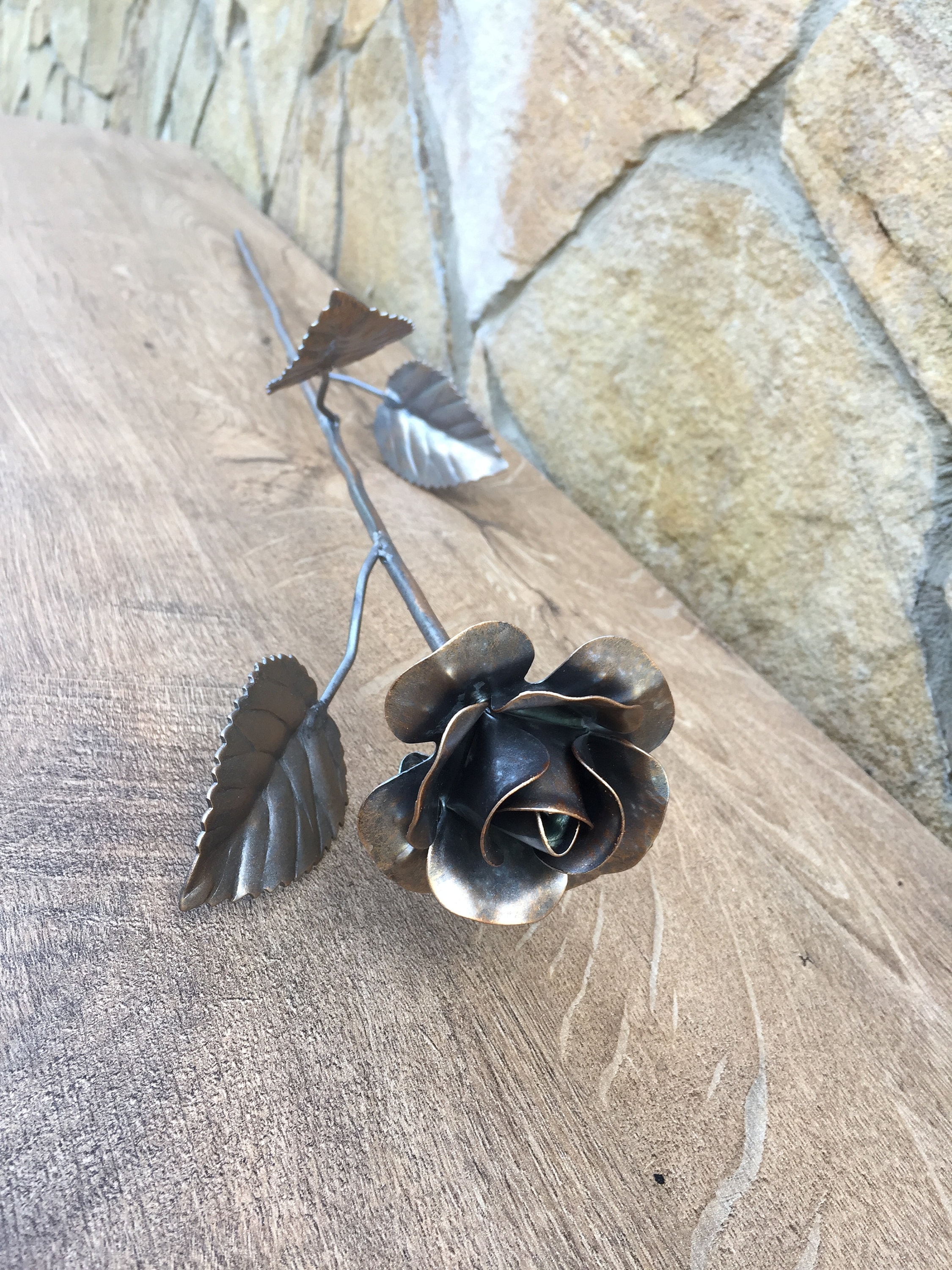 Iron Rose Steel Rose Metal Rose Hand Forged Rose Wrought - Etsy