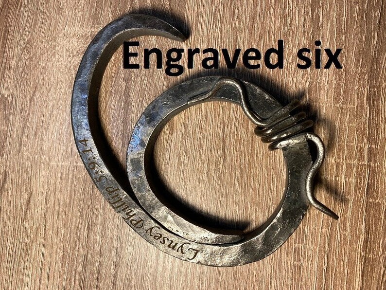 Hand Forged Six Forged Gifts Iron Six Metal Six 6th - Etsy
