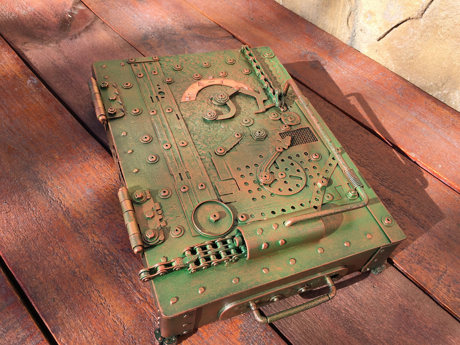 Steampunk Metal Box Military Box Metal Organizer Industrial | Etsy