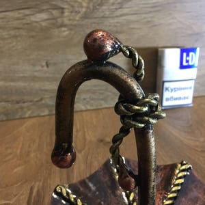 Hand Forged Ash Tray, Iron Anniversary Gift for Him, Iron Anniversary ...