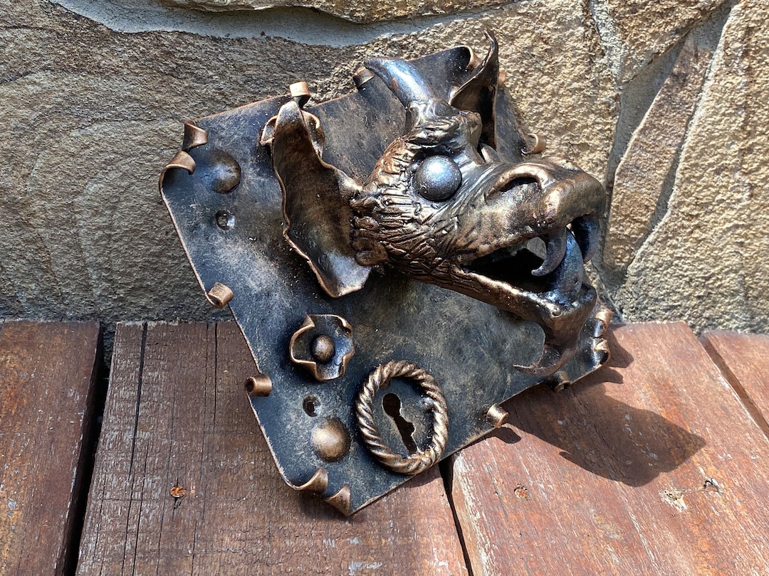 Door Handle, Gargoyle, Medieval, Door Pull, Door Hardware, Antique ...