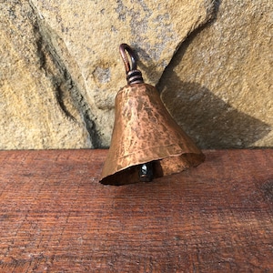 Copper Bell, Handmade Copper Bell, Hand Forged Copper Bell, Christmas ...