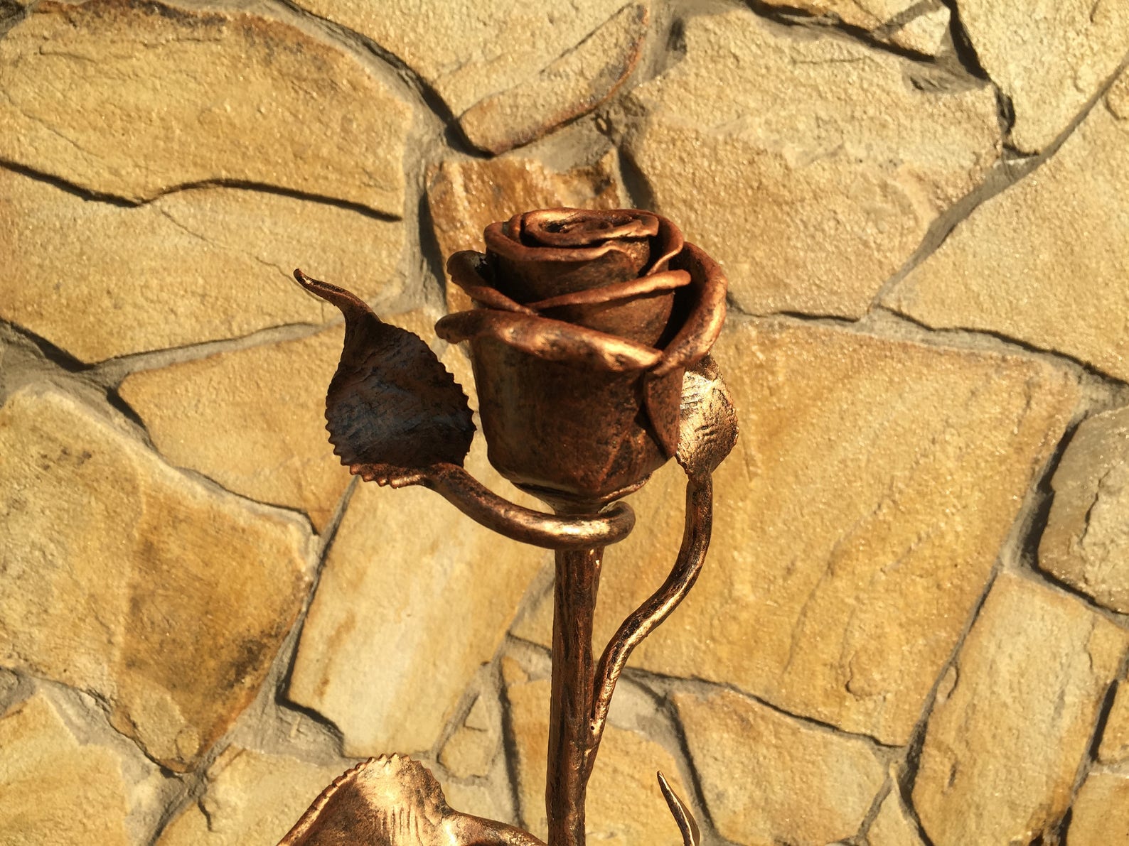 Iron Rose Metal Rose Decoration Metal Rose Sculpture Floral - Etsy