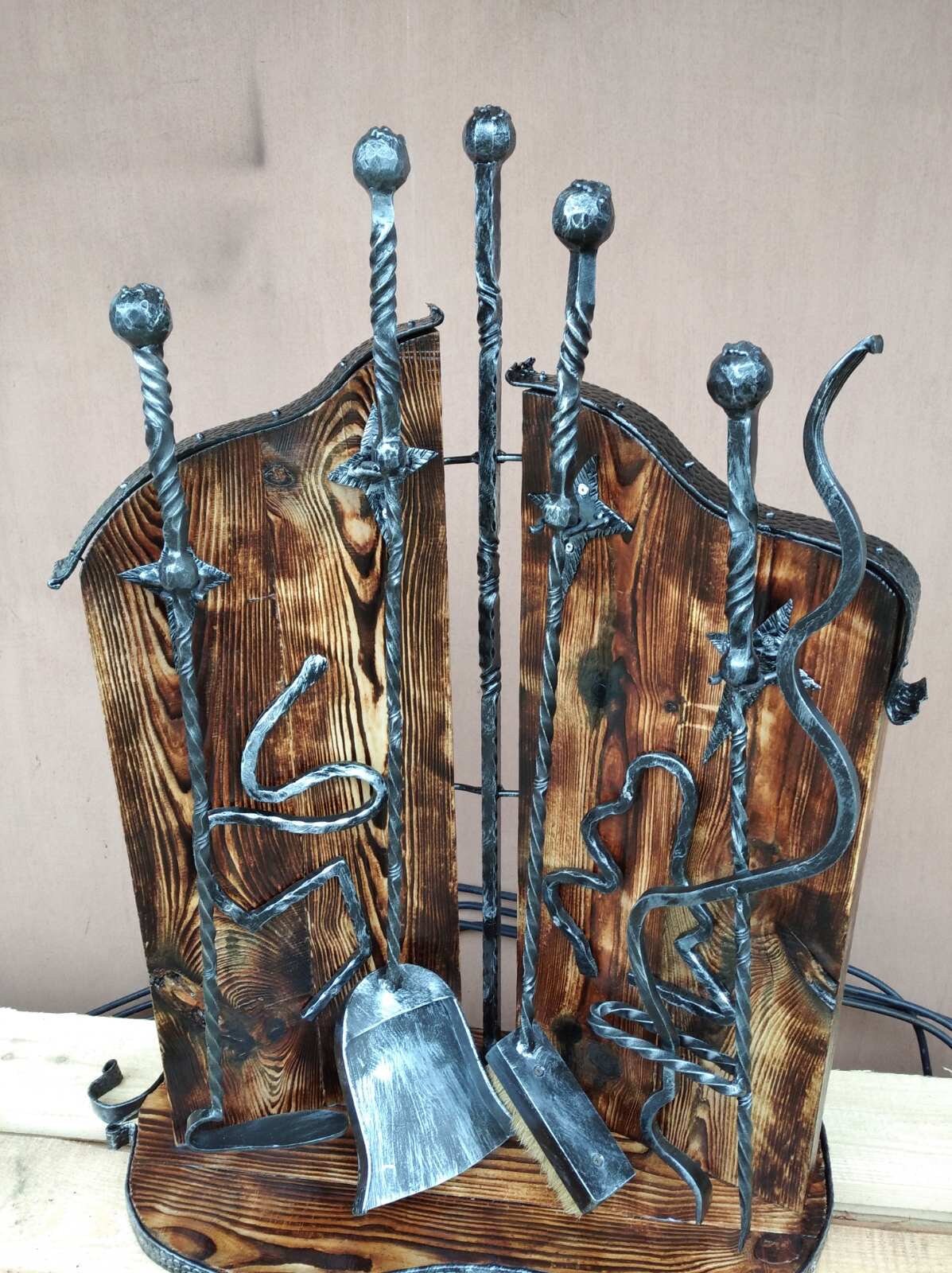 Fireplace Tools Fireplace Tool Set Fireplace Fireplace | Etsy