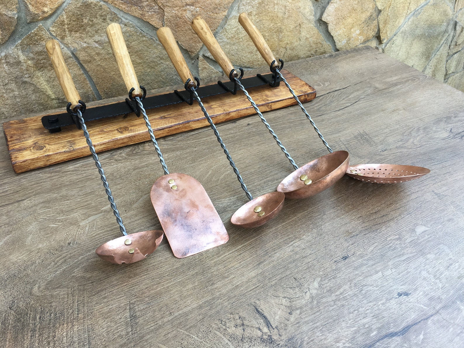 Copper Cooking Utensils Cooking Utensils Medieval Cutlery | Etsy