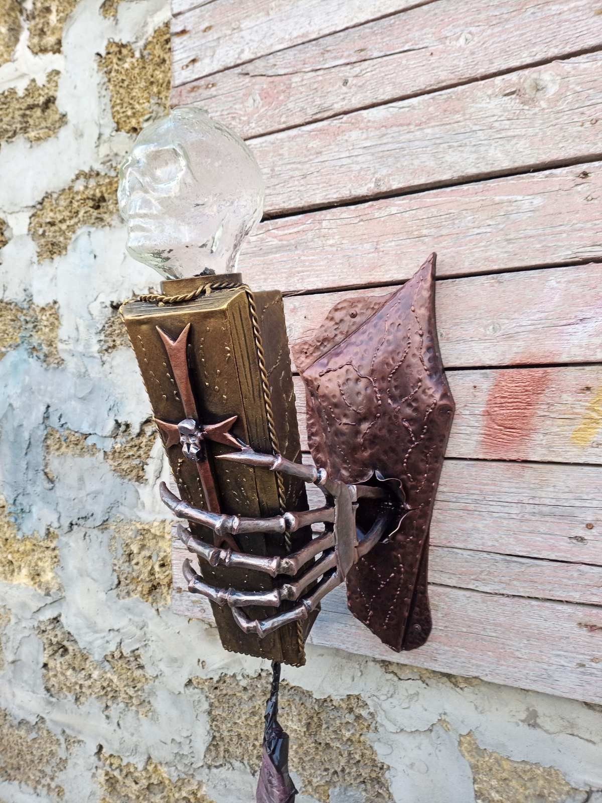 Creepy Lamp Wall Sconce Skull Sconce Horror Light Scary - Etsy UK