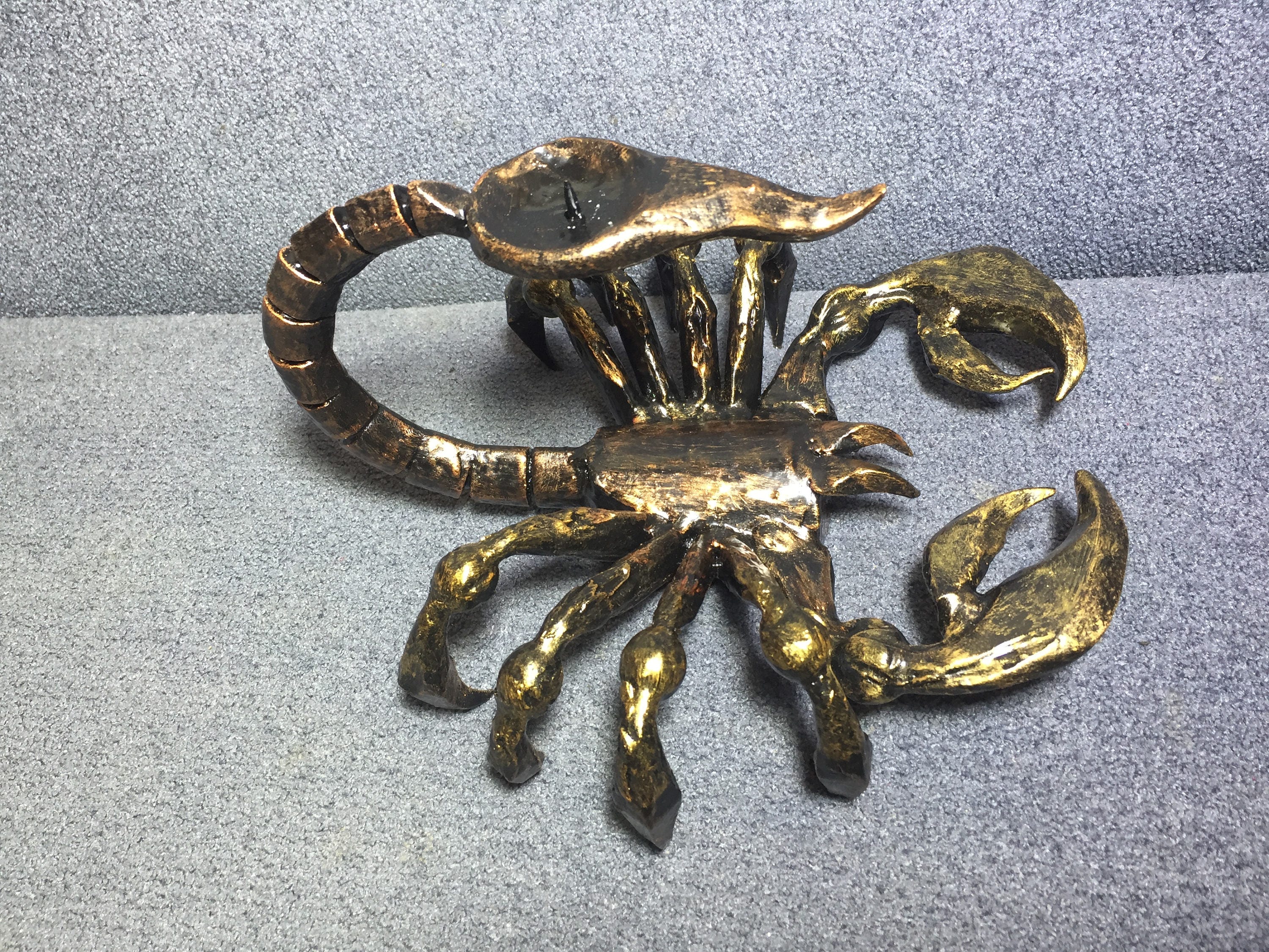 Halloween Figurine Forged Scorpion Iron Scorpion Metal - Etsy
