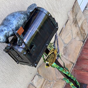 Mailbox, Mail Box, Nautical Decor, Coastal Decor, Steel Gift, Manatee ...