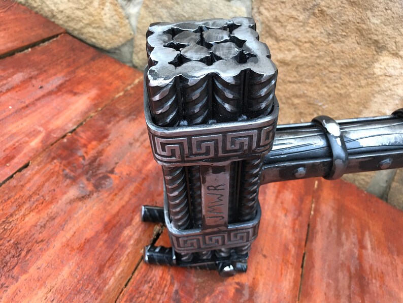 Hammer unique hammer rebar art viking tools rebar | Etsy