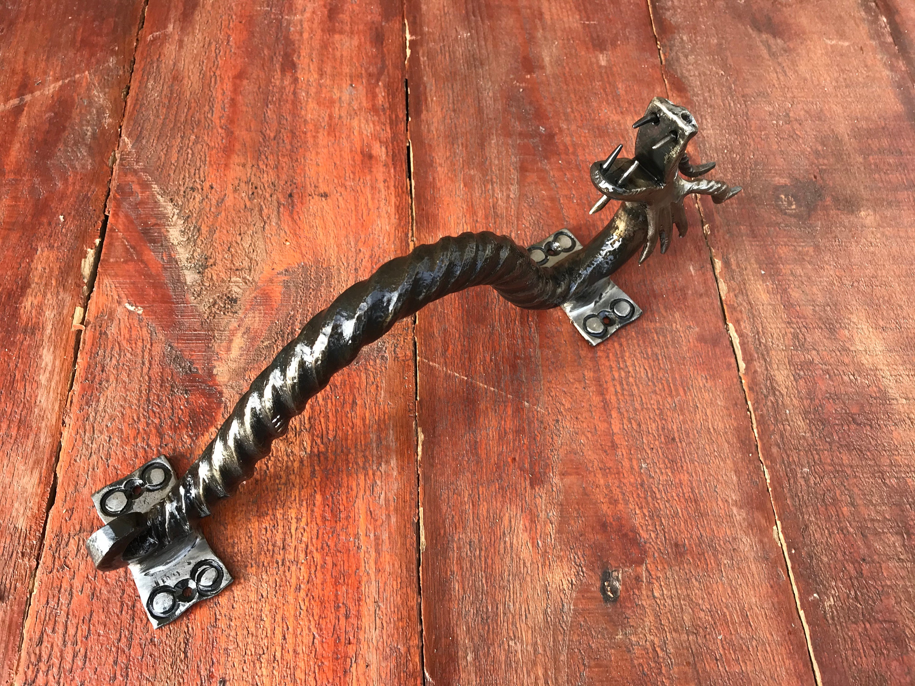 Dragon door handle door handle lock dragon charm dragon | Etsy