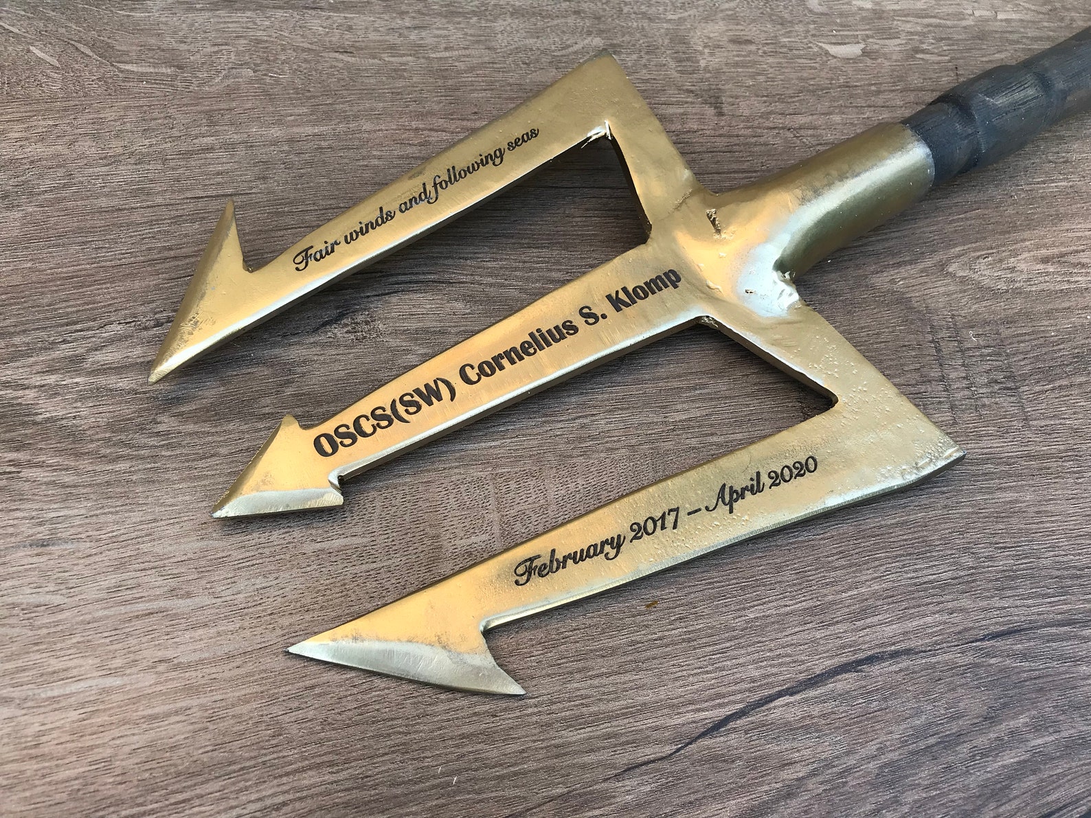 Engraved Gift, Neptune, Poseidon, Cosplay, Axe, Nautical Gift, Trident ...