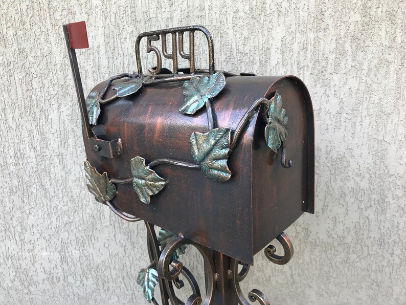 Post box mailbox postbox mailbox post mailbox numbers | Etsy