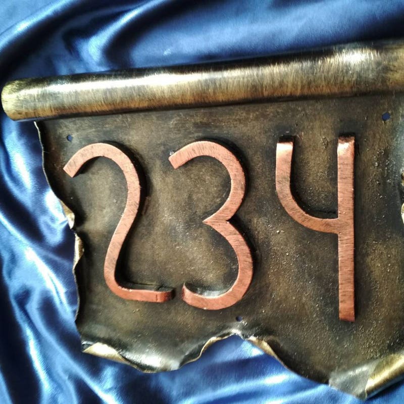 Rustic House Numbers - Etsy