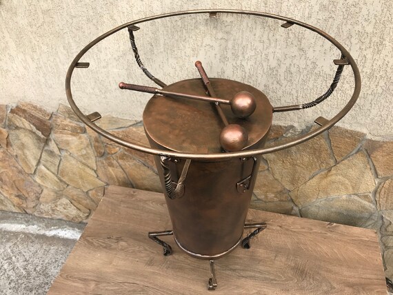 Drum Table Living Room Art Table Conga Drum Design - Etsy