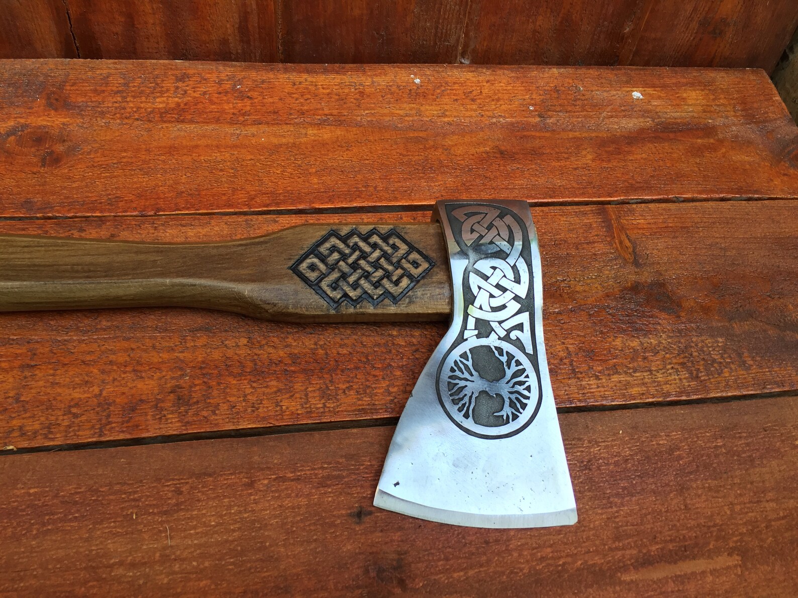 Axe Ax Viking Axe Tree of Life Medieval Axe Kitchen - Etsy