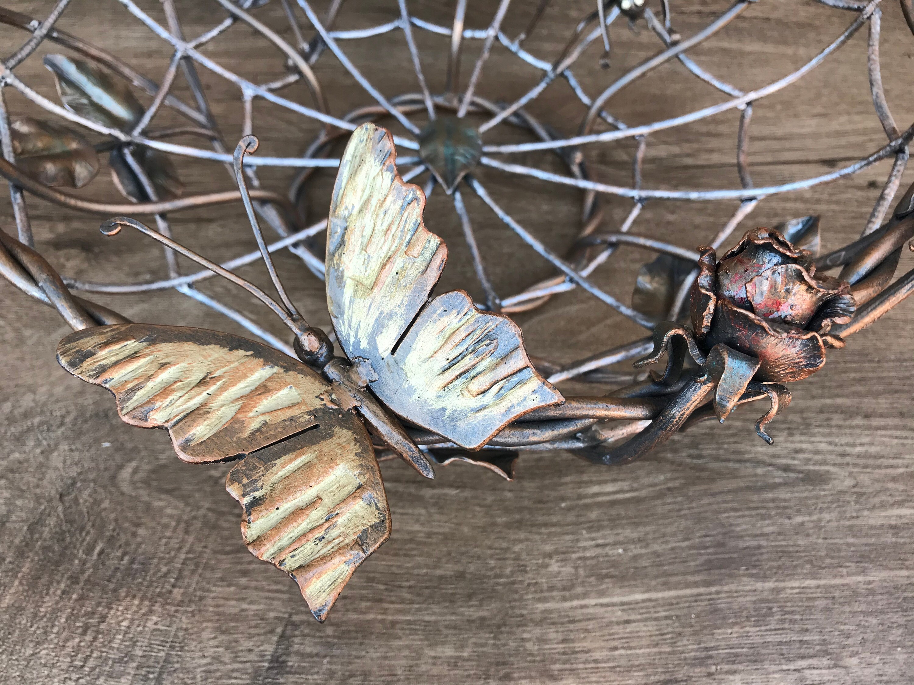 Forged Fruit Bowl, Metal Fruit Plate, Veggie Tray, Vegetable Tray ...