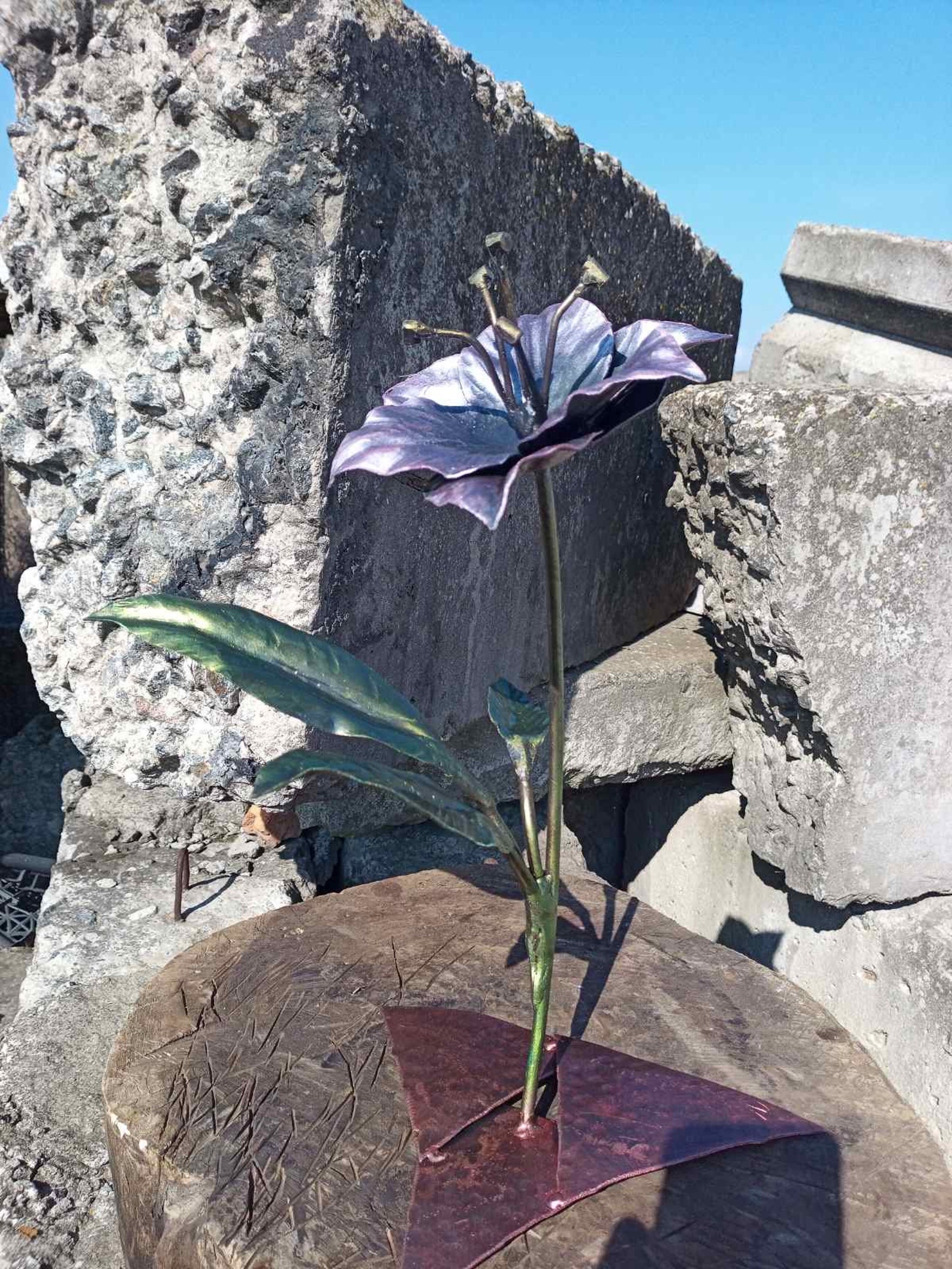 Lily Iron Flower Iron Anniversary Gift Iron Lily 6th | Etsy