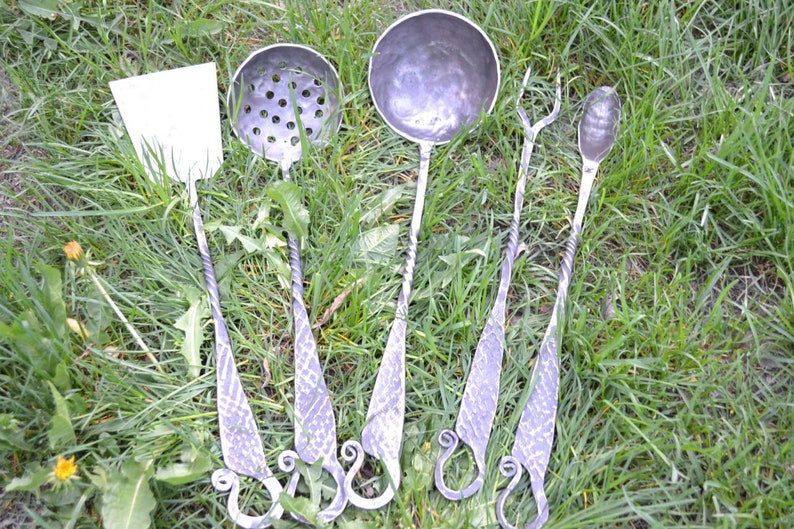 Medieval Cutlery Ladle Ladle Water Dipper Spatula Fork - Etsy