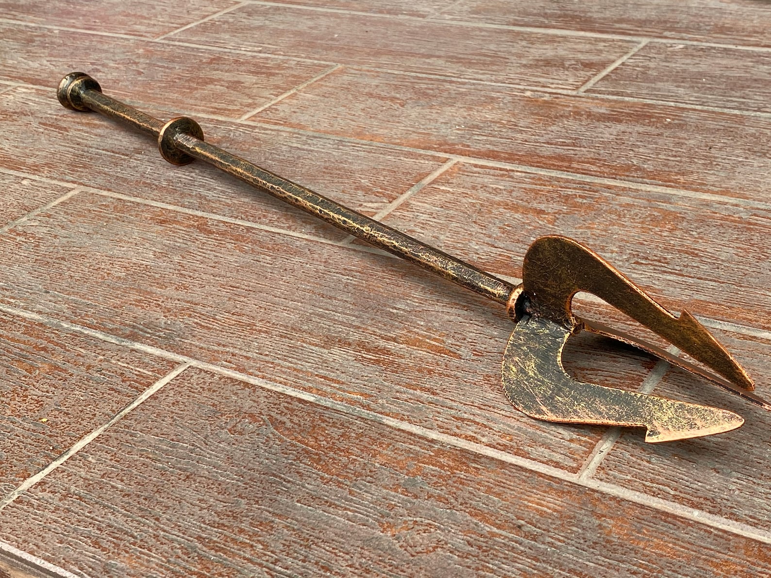 Hand Forged Trident Trident of Poseidon Trident Charm - Etsy