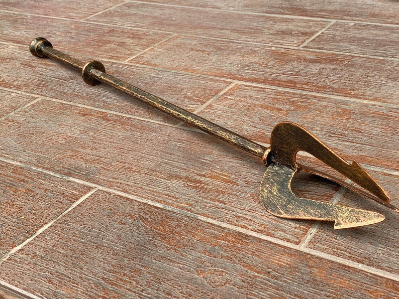 Hand Forged Trident Trident of Poseidon Trident Charm - Etsy