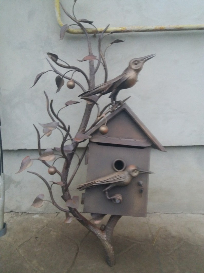 Mail Box Mailbox Iron Gift Christmas Birthday Bird Decor - Etsy