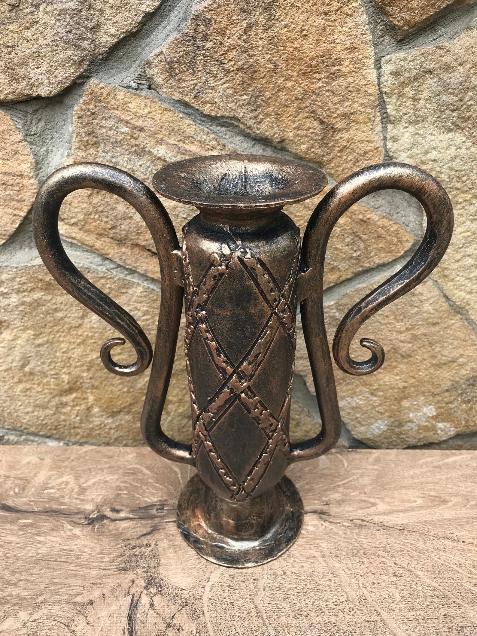 Iron bouquet in a vase 6th anniversary gift iron gifts iron | Etsy