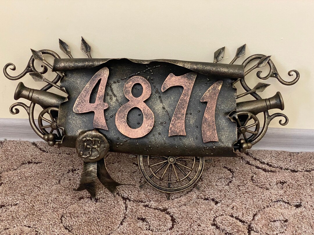 House Number Plate, Address Number Door, Address Number Large, Address ...