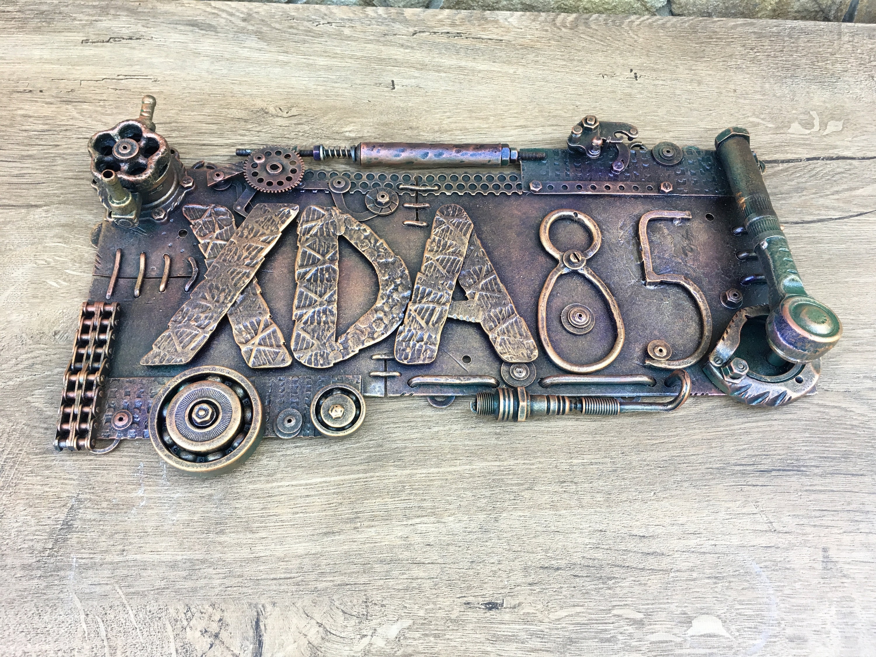 Steampunk plaque steampunk plate steampunk sign house | Etsy