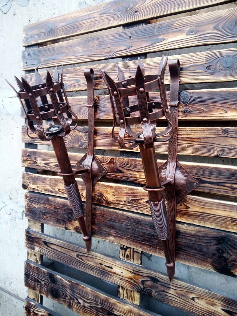 Wall Sconce Torch Viking Medieval Middle Ages Castle | Etsy