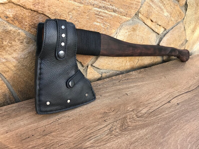 Personalized Axe Leather Sheath Viking Axe Wolf Mens - Etsy