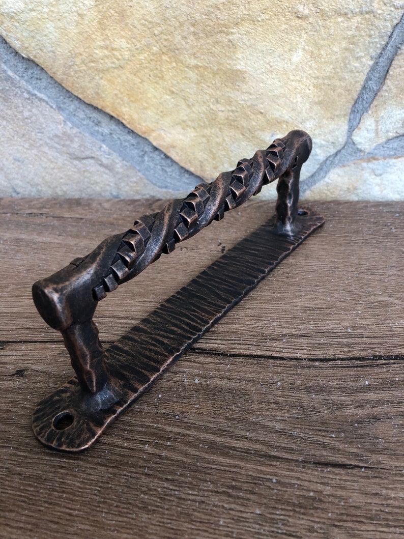 Barn door handles steampunk door pulls metal sculpture | Etsy