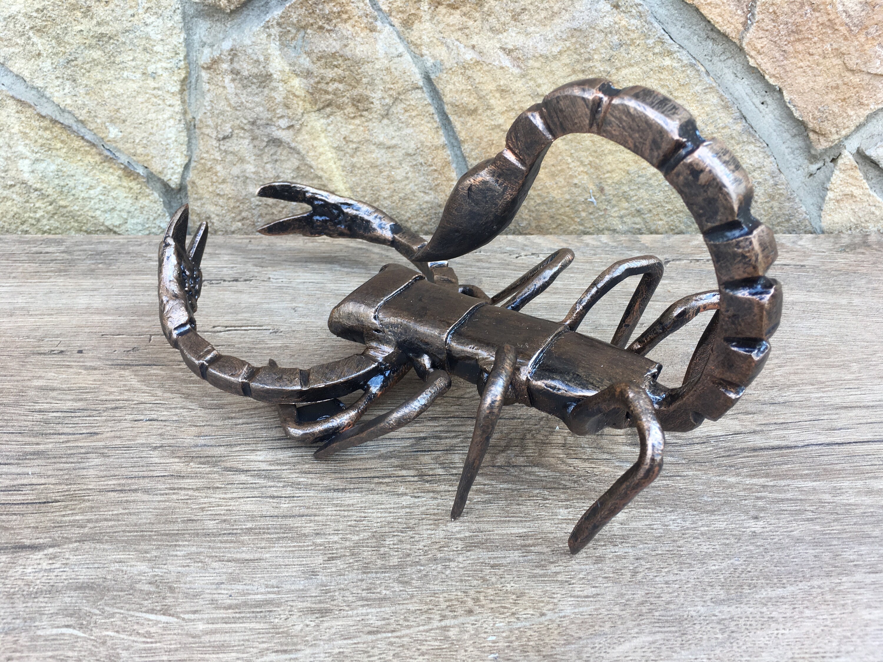 Scorpion Hand Forged Scorpion Scorpion Figurine Arachnid | Etsy