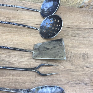 Medieval Cutlery, Ladle, Ladle Water Dipper, Spatula, Fork, Spoon ...